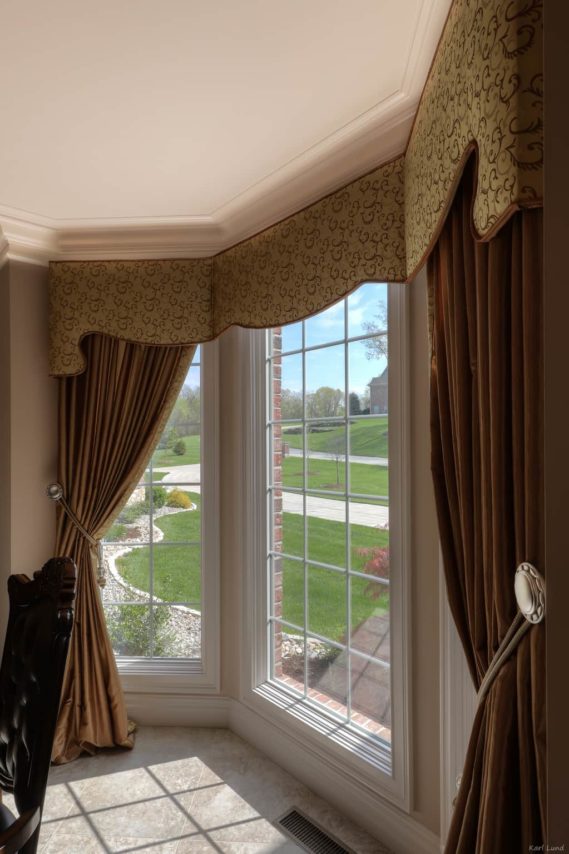 Bay Window | Custom Draperies for Bay Windows